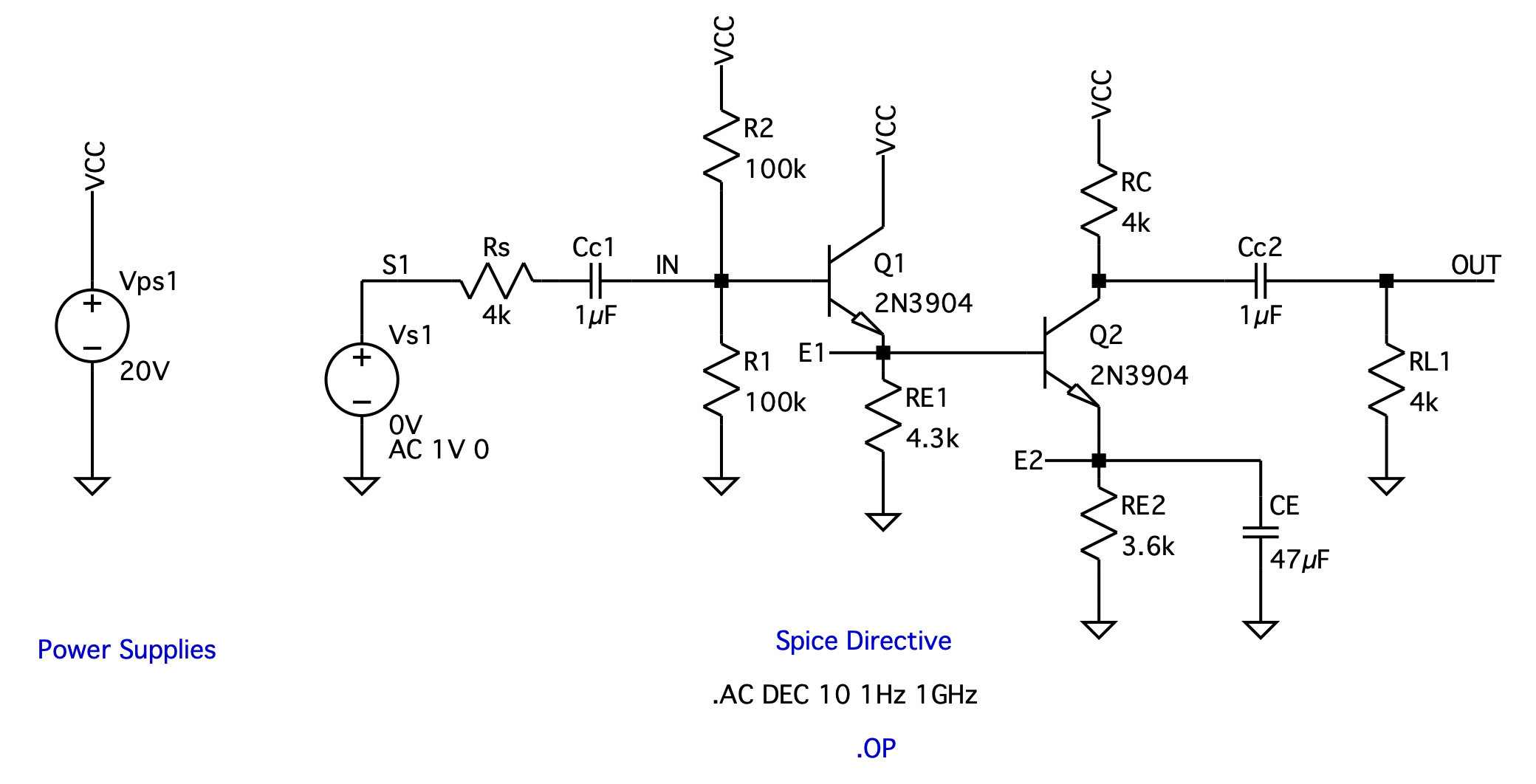 Table 8.4: General expressions for estimating the midband gain (A
